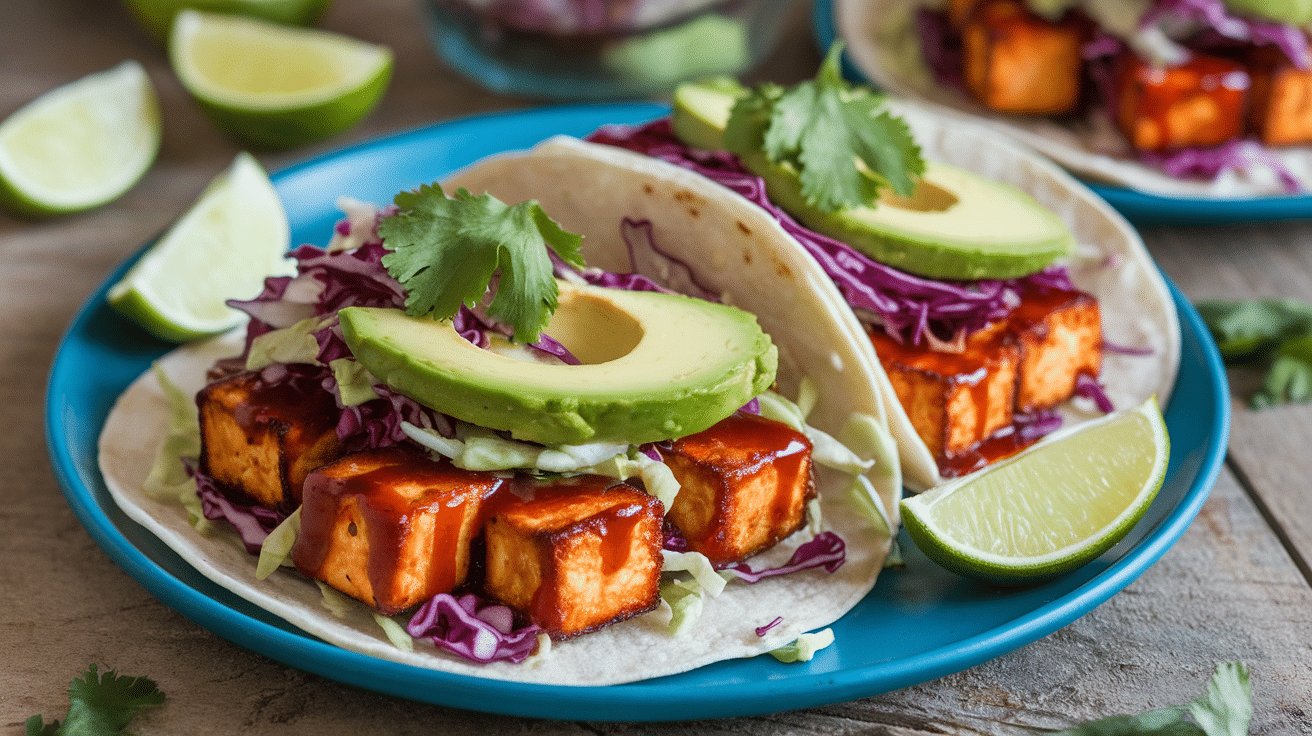 15-Minute BBQ Tofu Tacos - Courtneys World