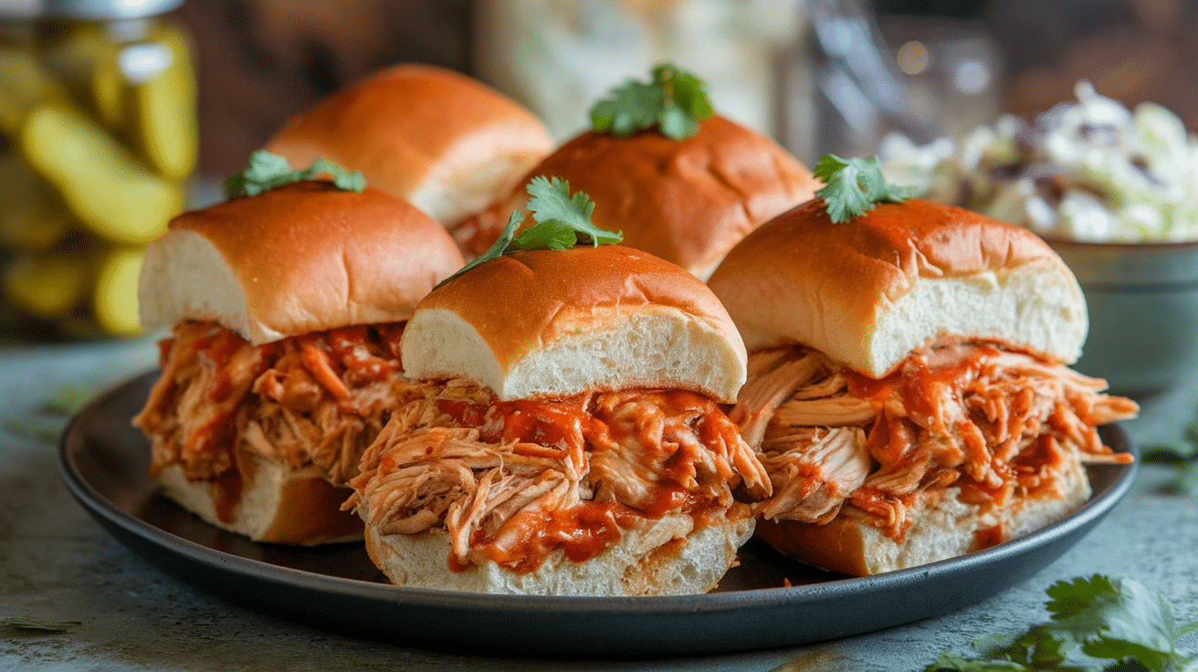 15-Minute BBQ Pulled Chicken Sliders - Courtneys World