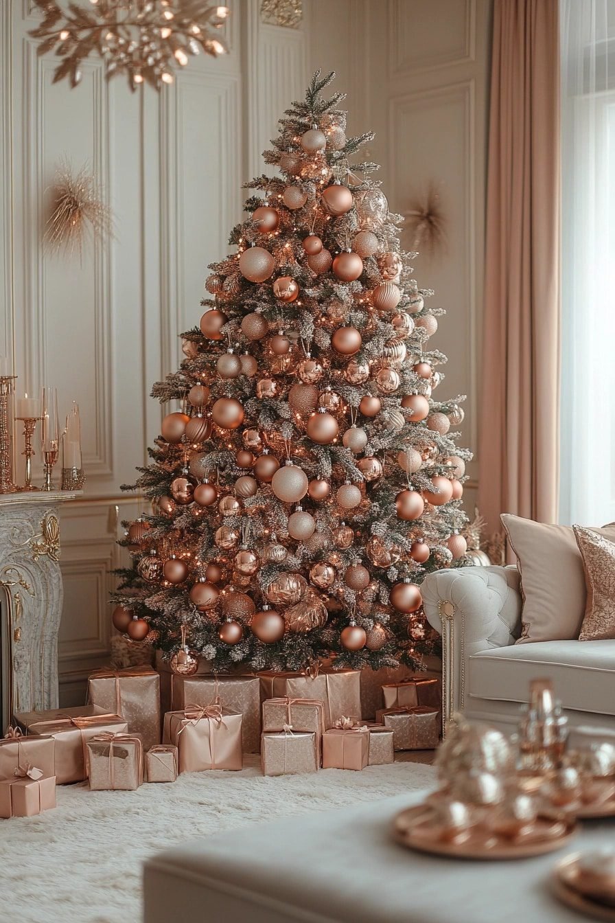 29 Rose Gold Christmas Decor Ideas For A Sophisticated And Joyful ...