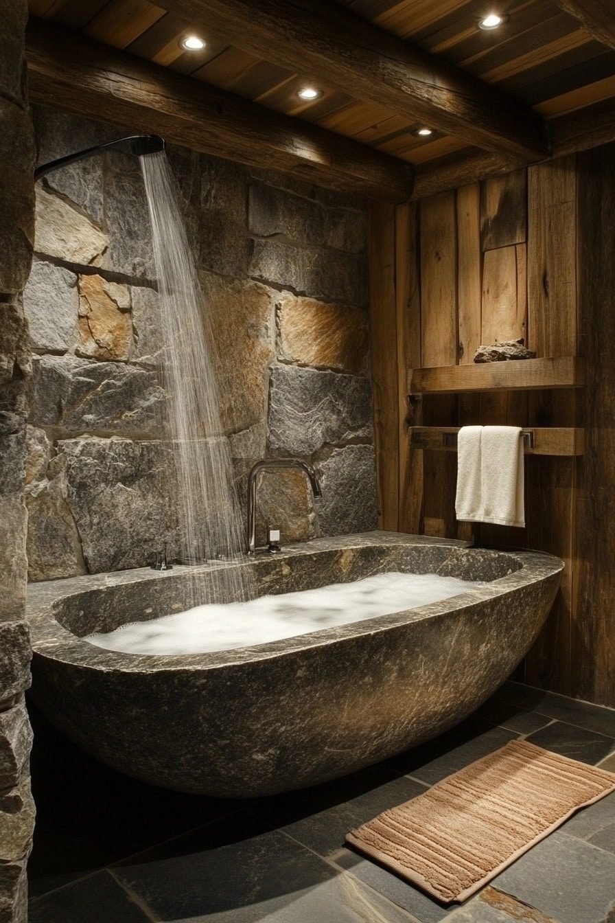 29 Rustic Wet Room Ideas For A Unique And Inviting Bathroom Design ...