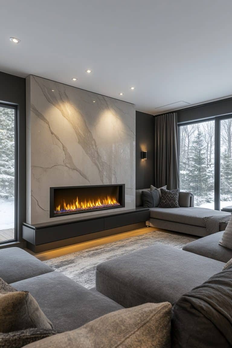 29 Modern Fireplace Ideas To Warm Up Your Space In Style - Courtneys World