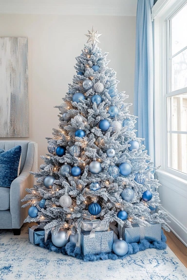 29 Blue Christmas Decor Ideas To Create A Peaceful Holiday Atmosphere ...