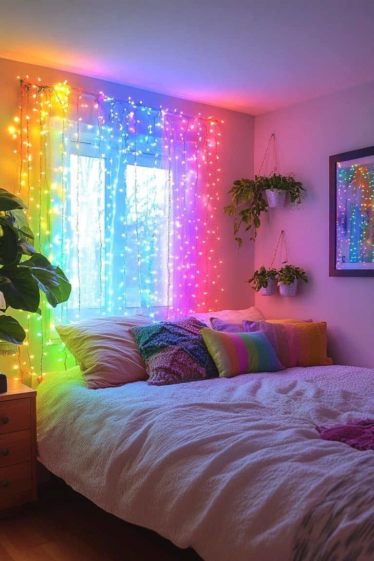 29 Boho Fairy Lights Bedroom Ideas To Add Whimsy And Warmth To Your ...