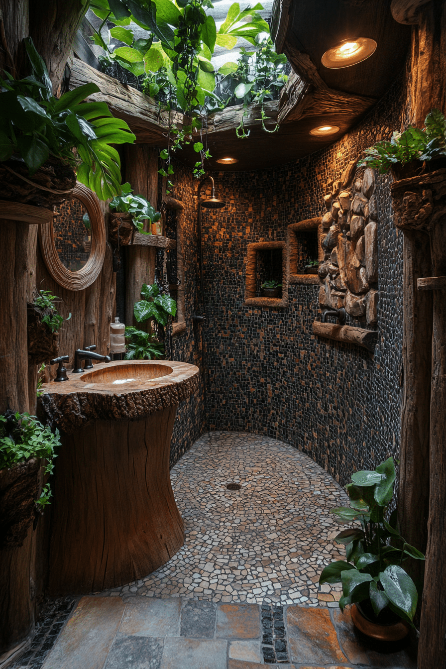 29 Rustic Wet Room Ideas For A Unique And Inviting Bathroom Design ...