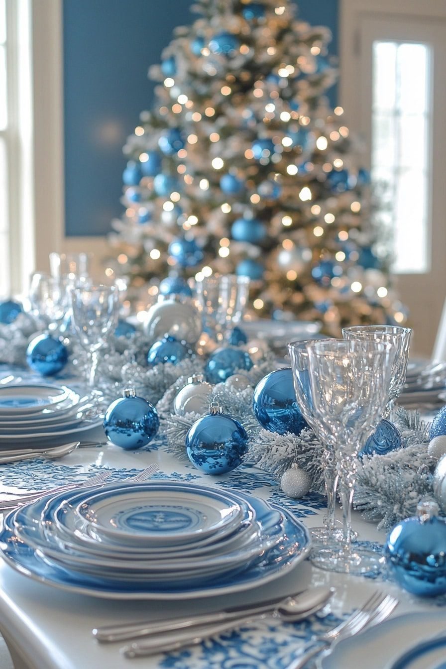 29 Blue Christmas Decor Ideas To Create A Peaceful Holiday Atmosphere ...