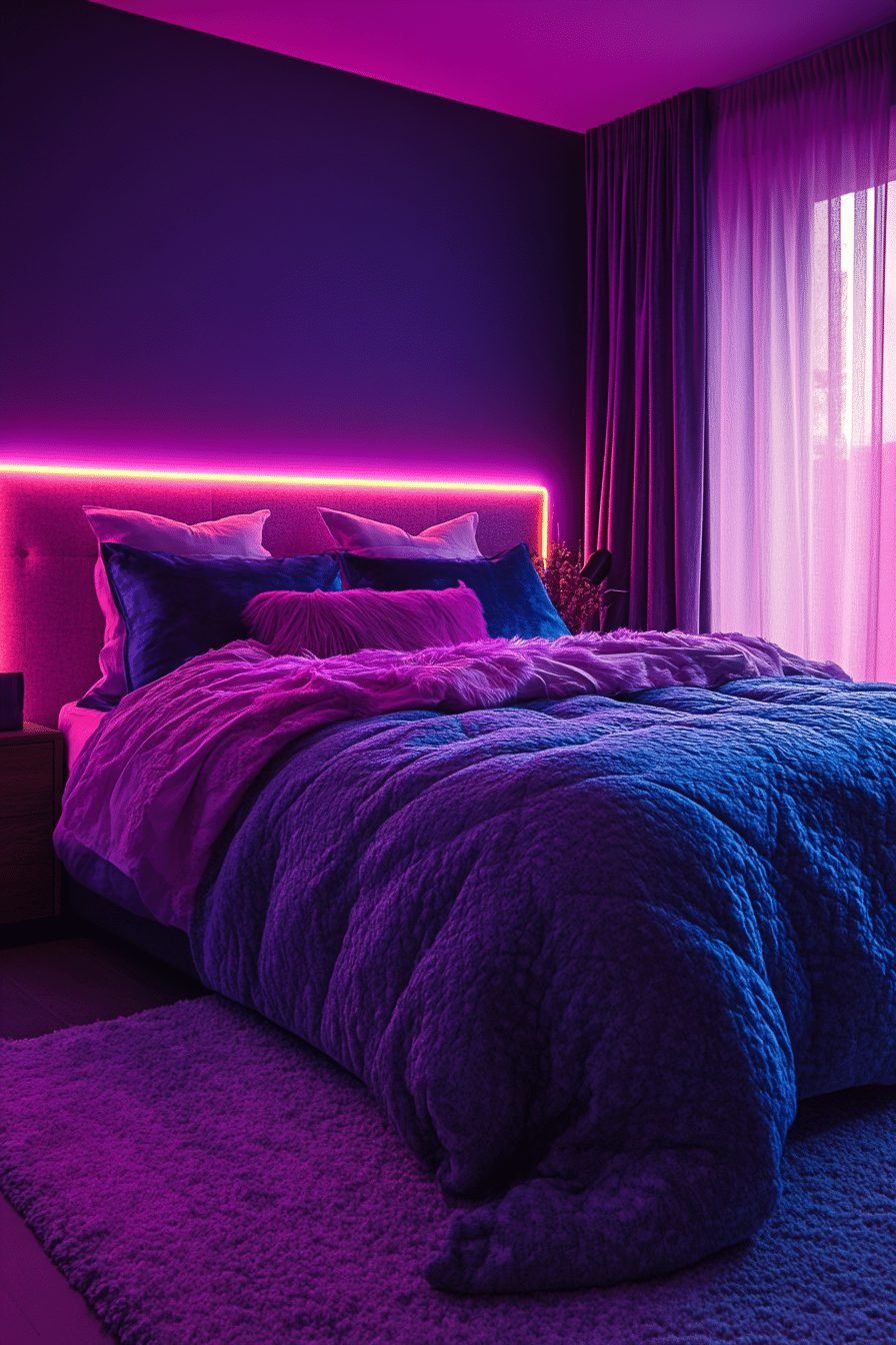 29 Neon Bedroom Ideas For A Cool And Luminous Design - Courtneys World