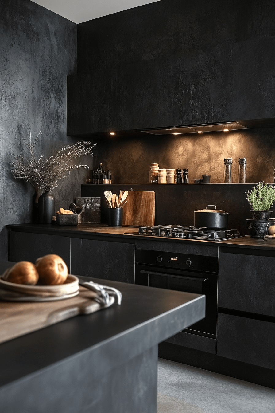 29 Dark Kitchen Aesthetic Ideas That Blend Warmth With Boldness ...