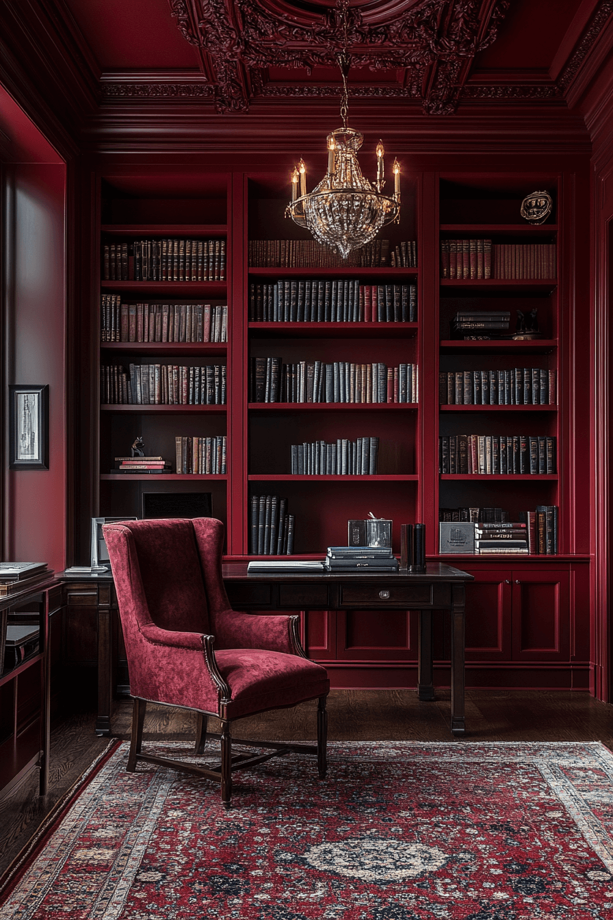 29 Moody Office Ideas For A Stunning, Cozy, And Functional Office Space - Courtneys World