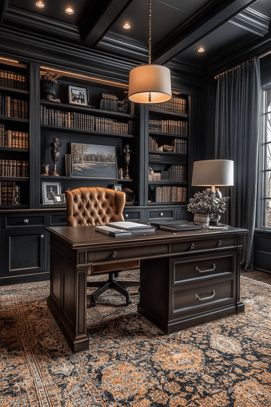 29 Moody Office Ideas For A Stunning, Cozy, And Functional Office Space ...