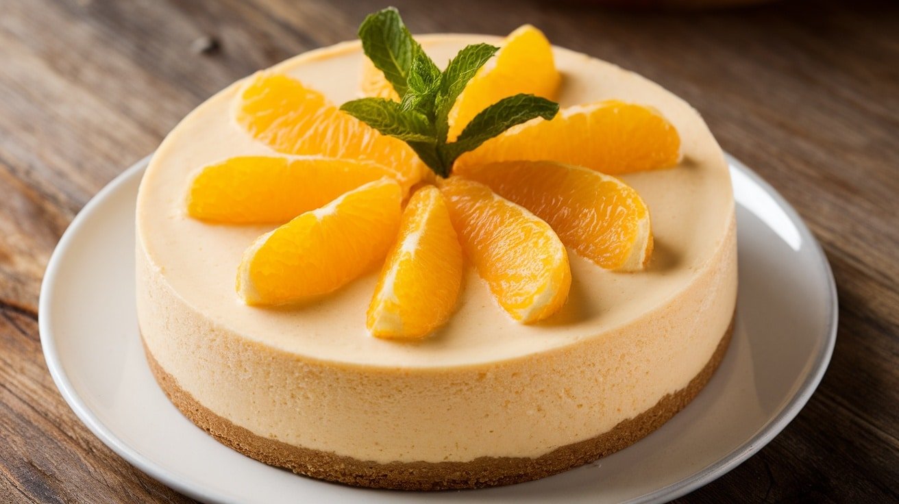 Chilled No-Bake Orange Cardamom Cheesecake - Courtneys World