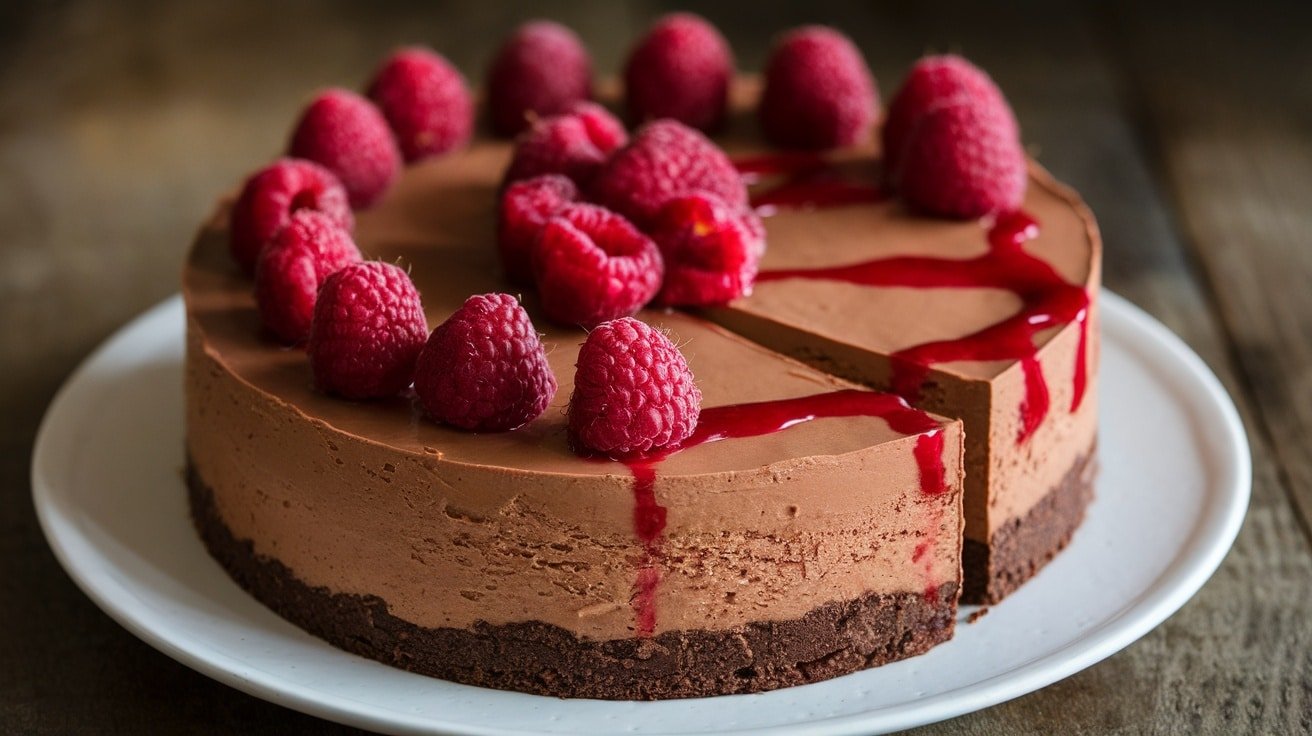 Dreamy No-Bake Chocolate Raspberry Cheesecake Recipe - Courtneys World