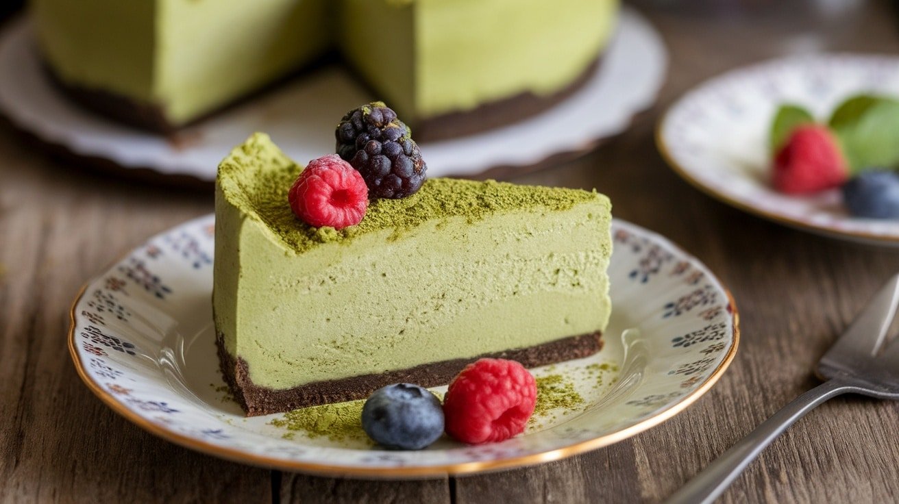Delightful No-Bake Tofu Matcha Cheesecake Recipe - Courtneys World
