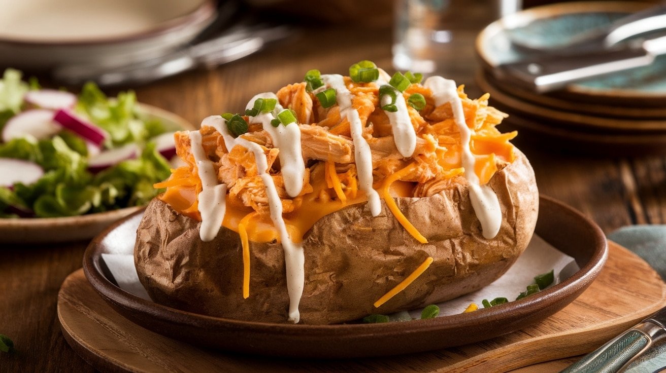Savory Loaded Chicken Baked Potatoes - Courtneys World