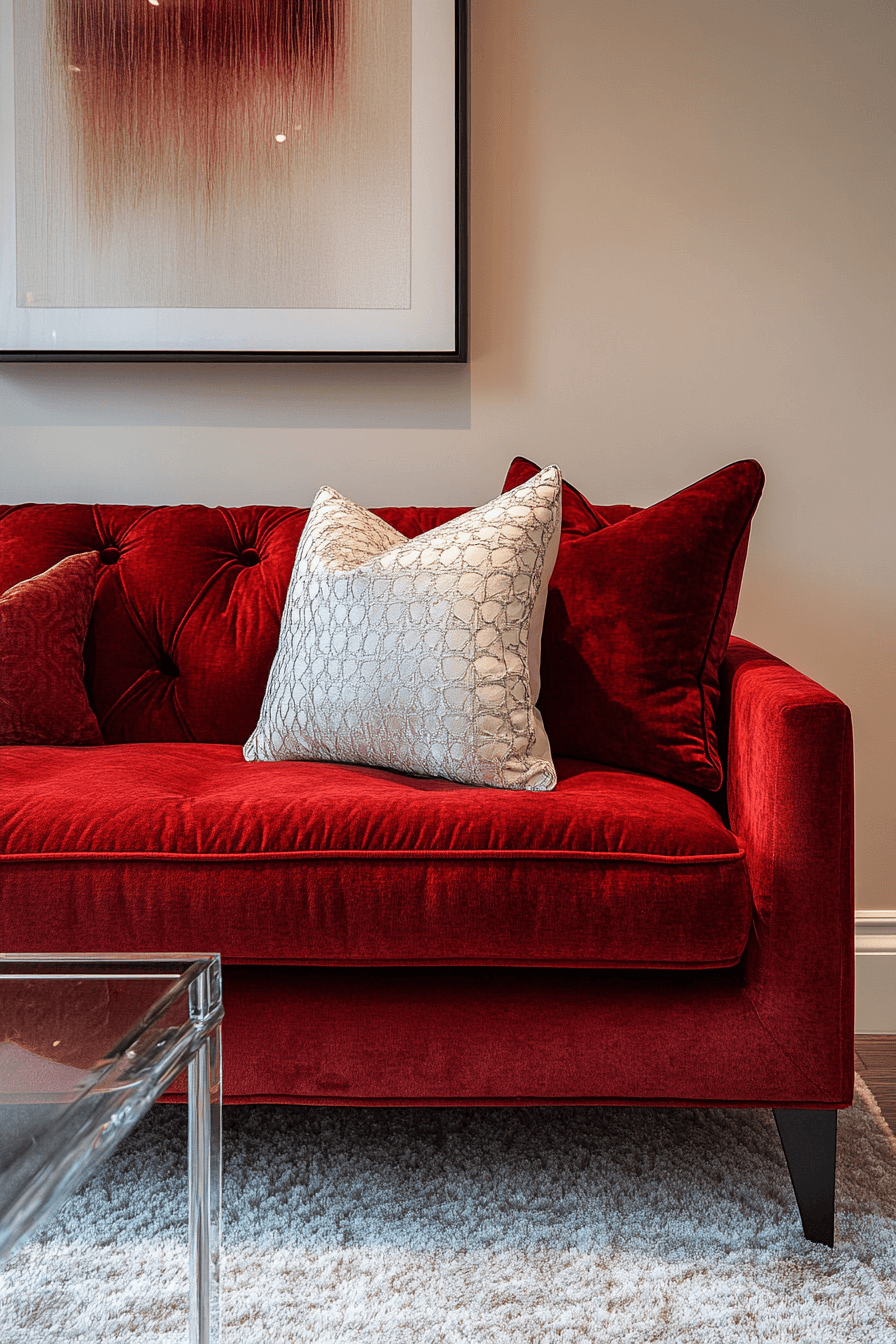 29 Red Couch Living Rooms That Bring Bold Style And Cozy Warmth ...