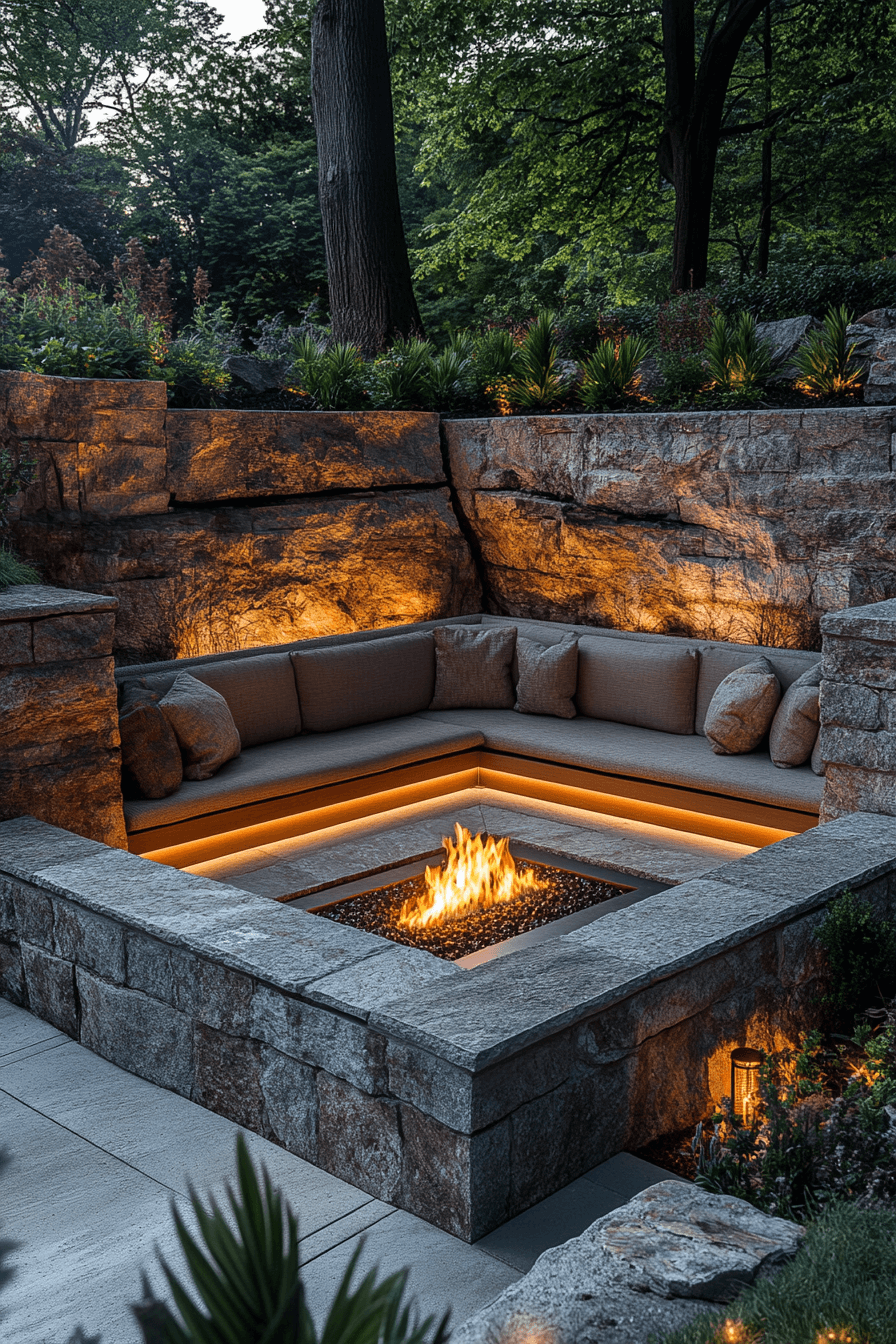 29 Backyard Fire Pit Lounge Spaces To Create Happy Memories Outdoors ...