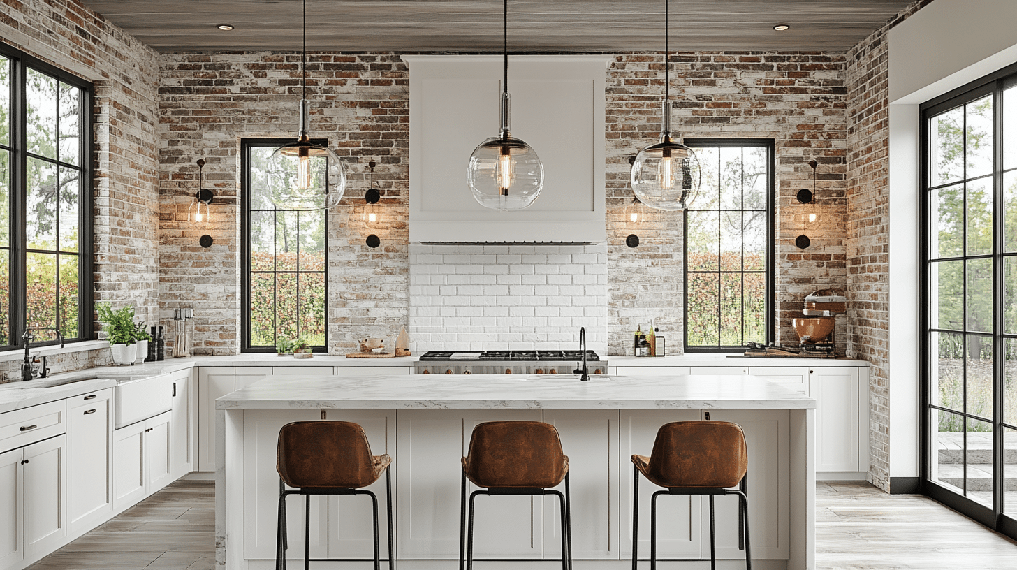 29 Brick Backsplash Kitchens That Fill Your Home With Warmth And ...