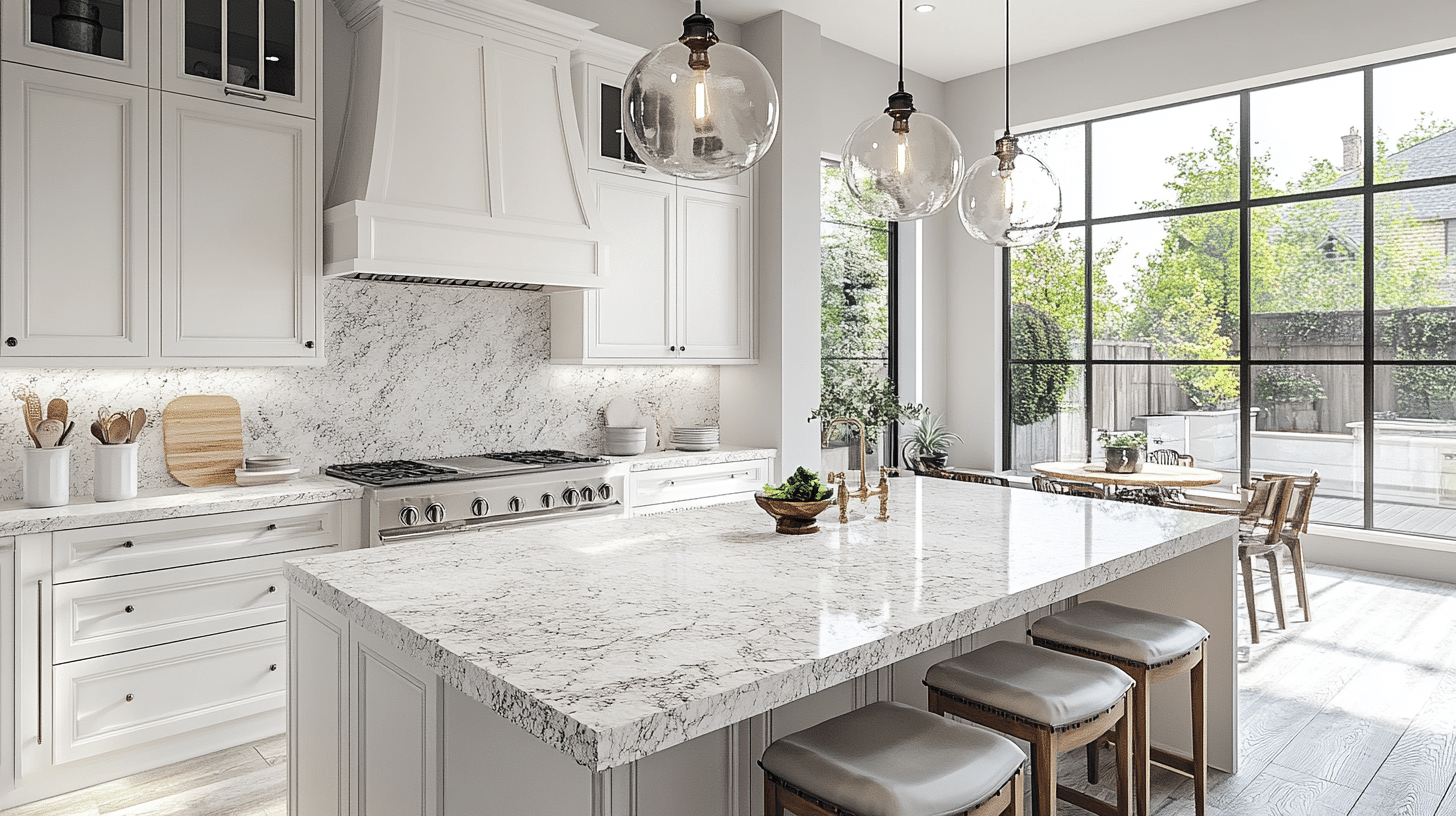 29 White Granite Countertops That Add Timeless Beauty And Fresh ...